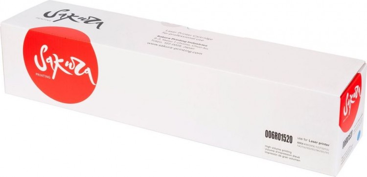 Тонер-туба SAKURA 006R01520 для Xerox WorkCentre 7545, 7556, голубой ...